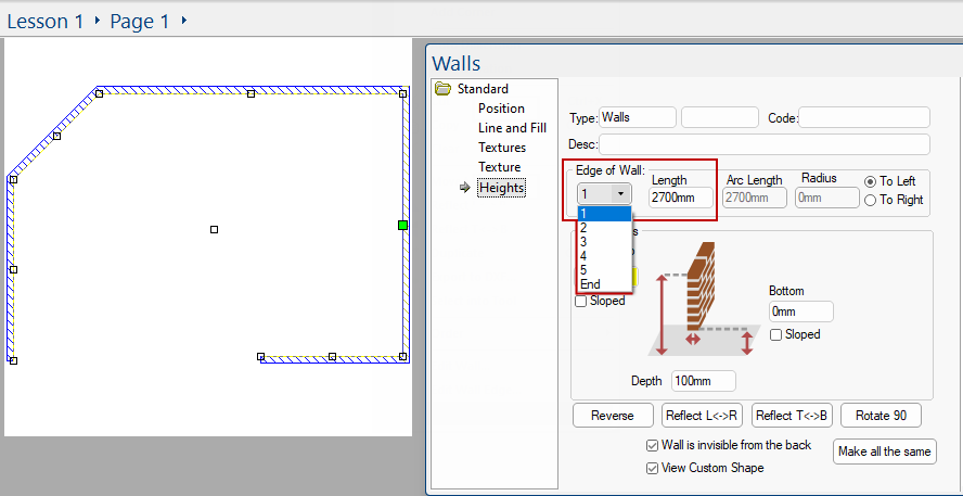 Wall Reposition and Resizing